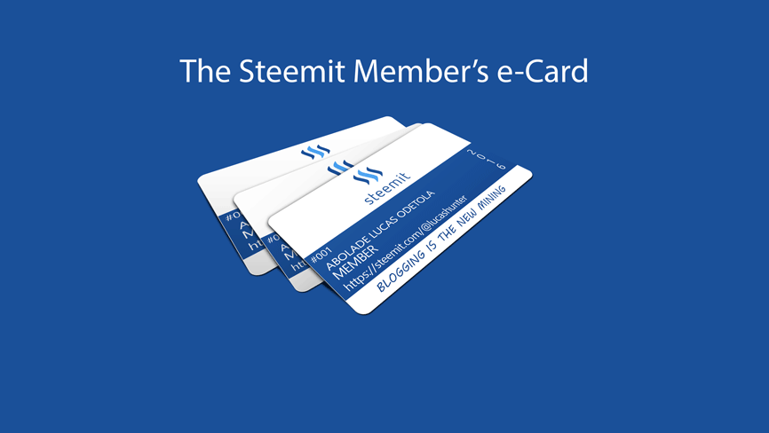 Proud Of Steemit? Show Your Love For Steemit With This Steemit Membership e-Card — Steemit