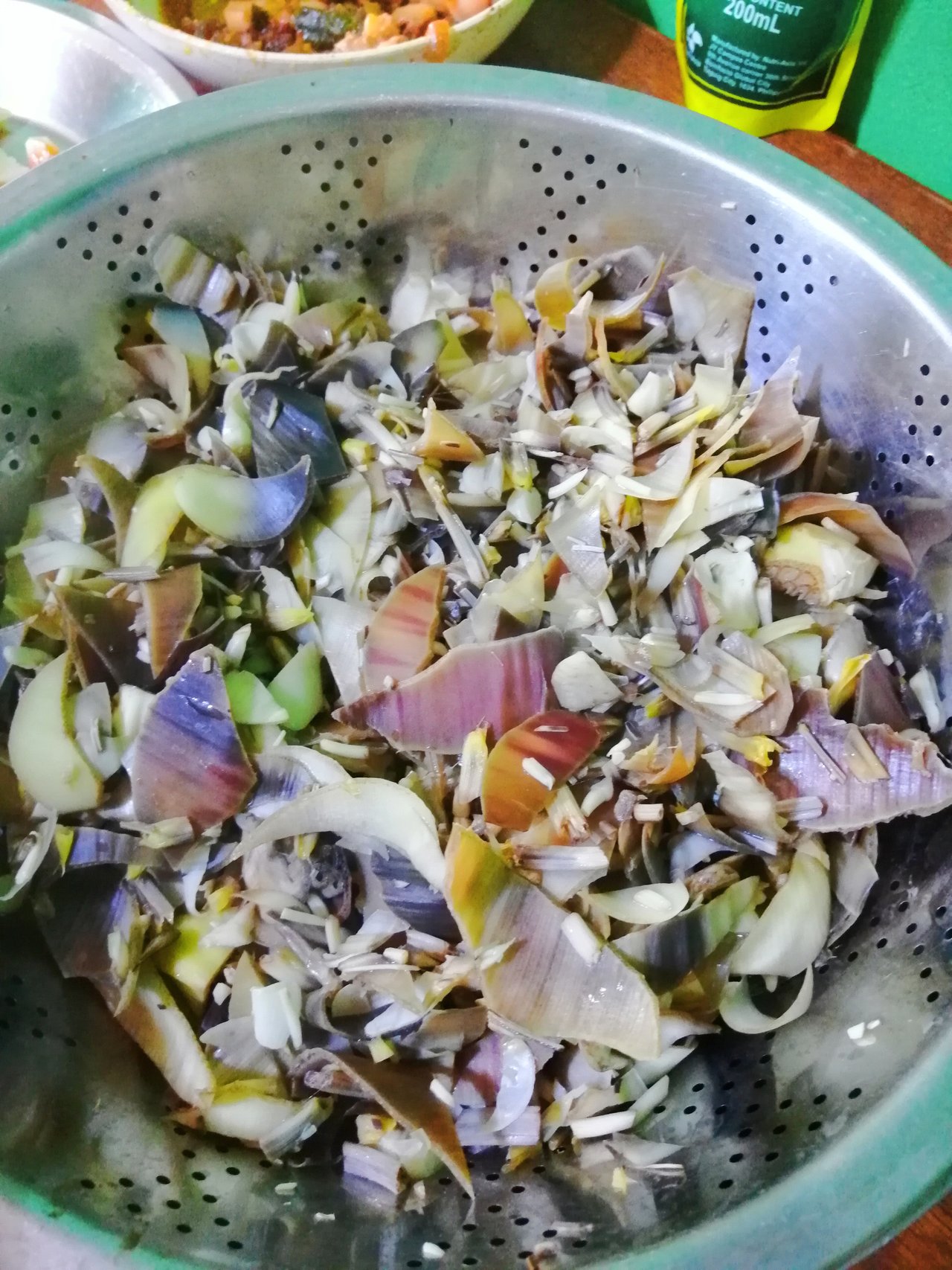 how to cook salad puso ng saging