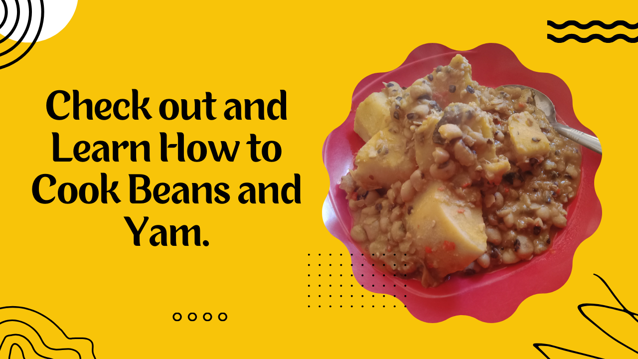 how to make beans and yam