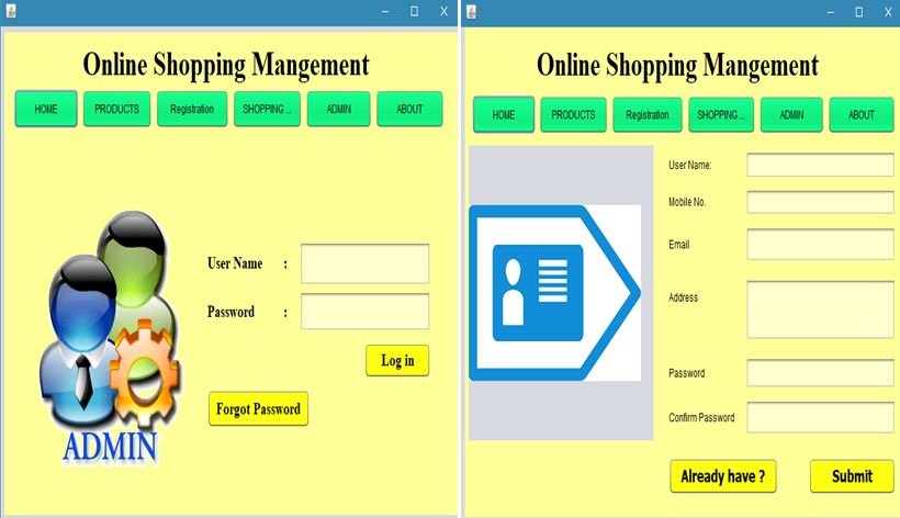 A simple online shopping management system software using java and sql ...