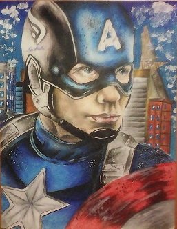 how to color captain america
