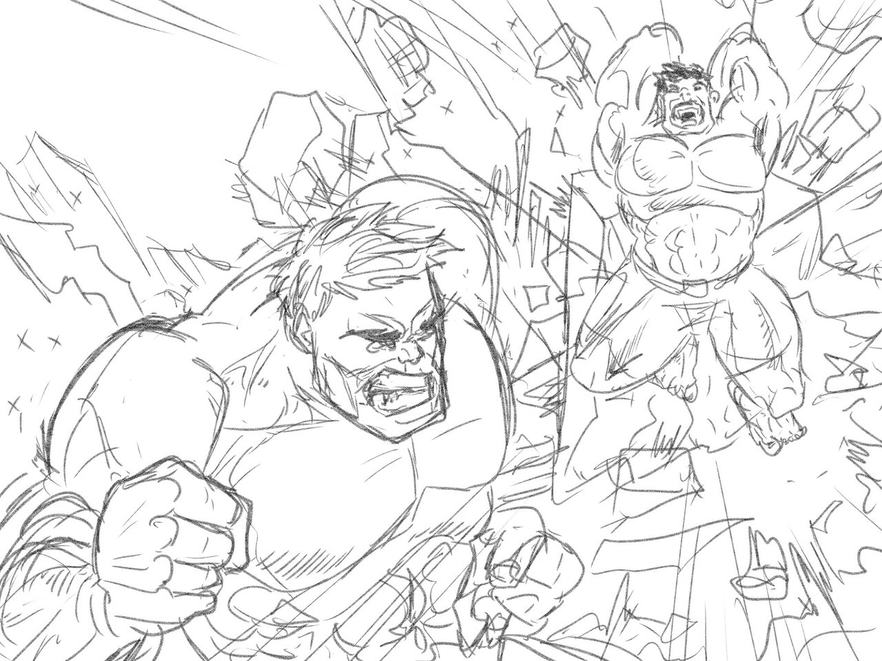 the red hulk coloring page