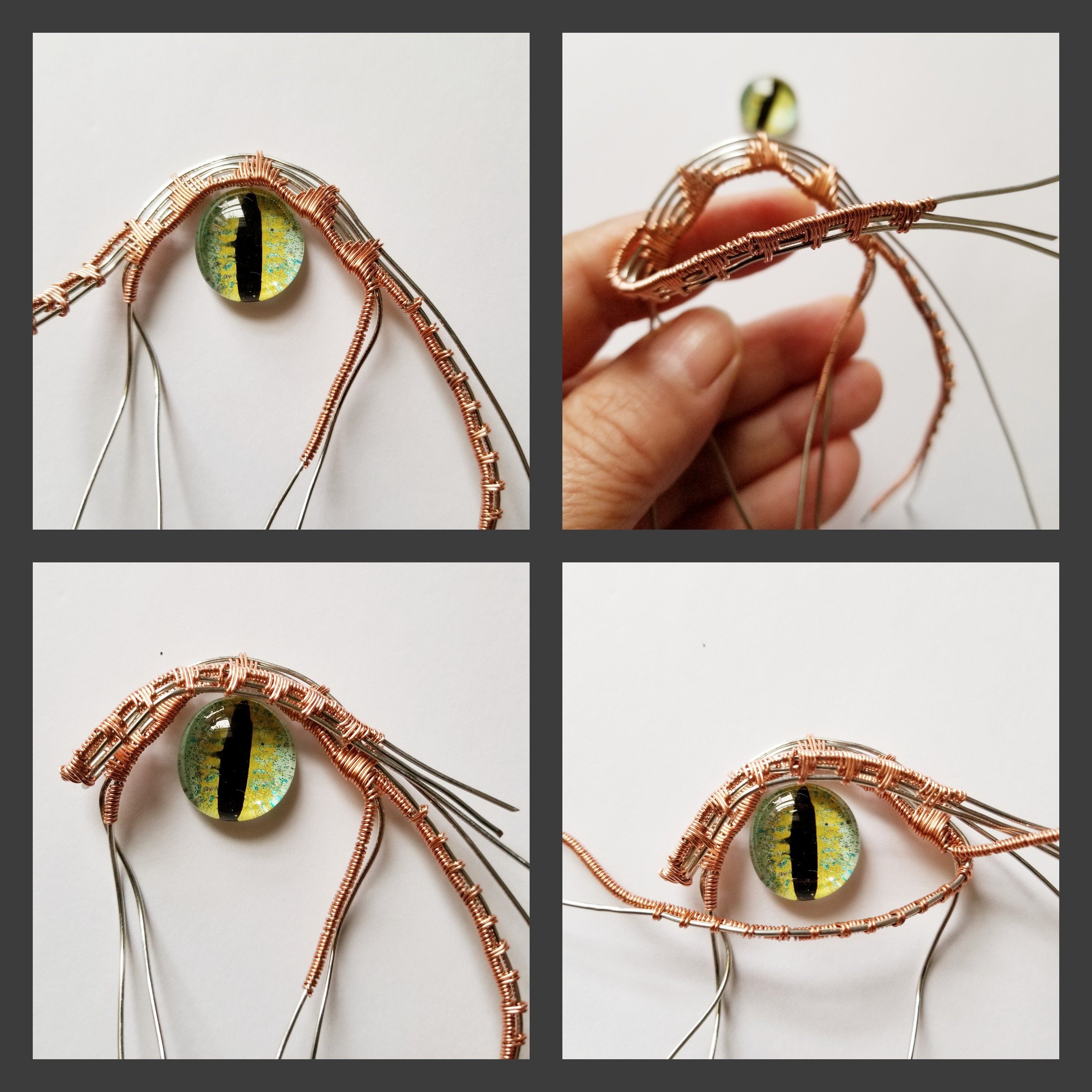 How to Make a Wire Wrap Dragon Eye Pendant - Full Tutorial — Steemit