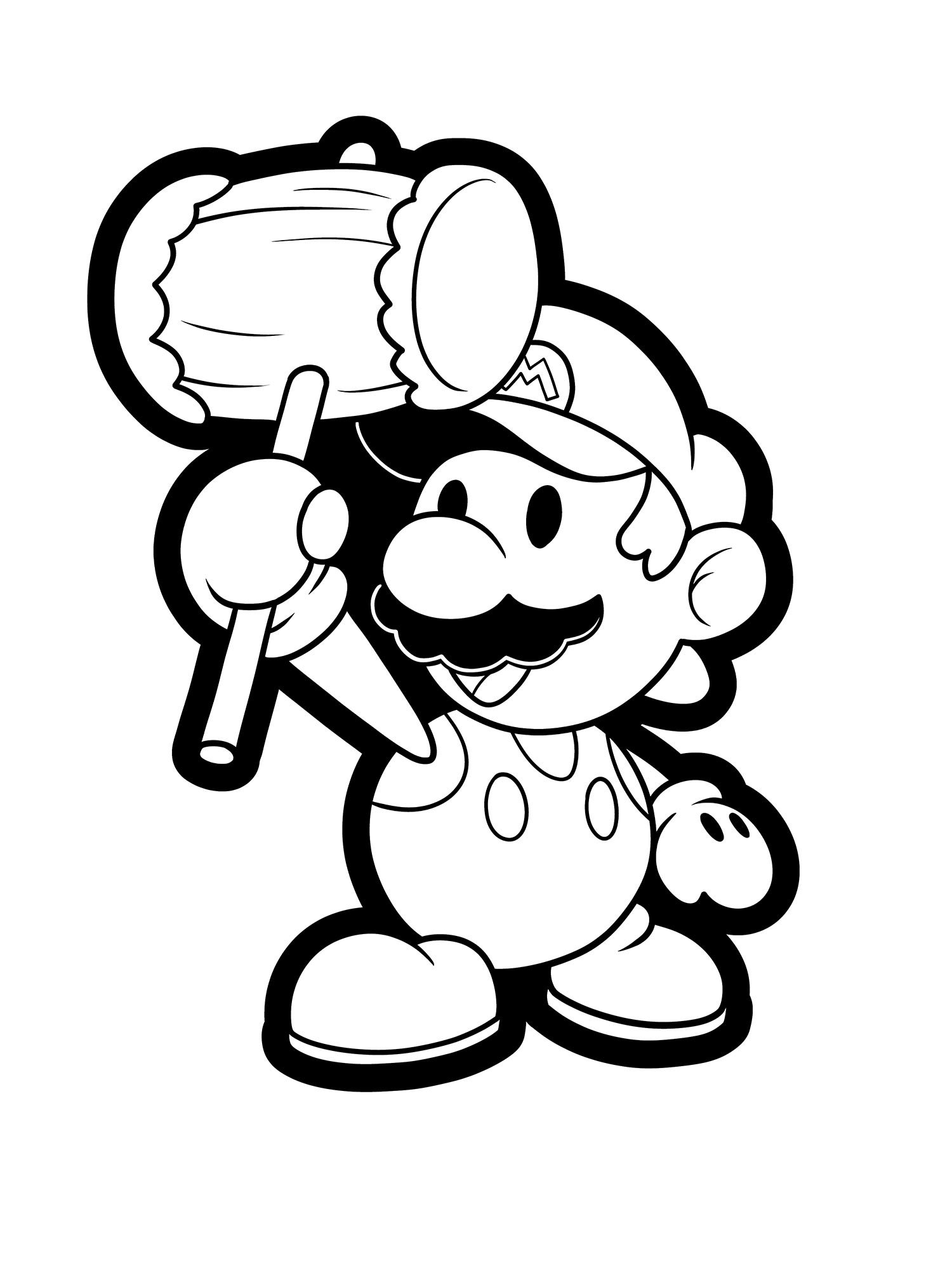 paper mario coloring sheet
