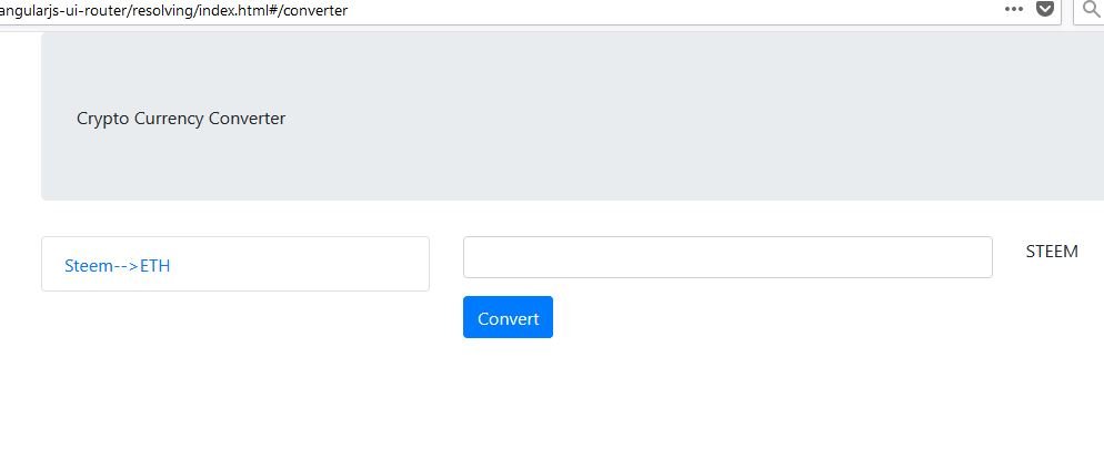 The Resolve Parameter in the ui-router Module — Steemit