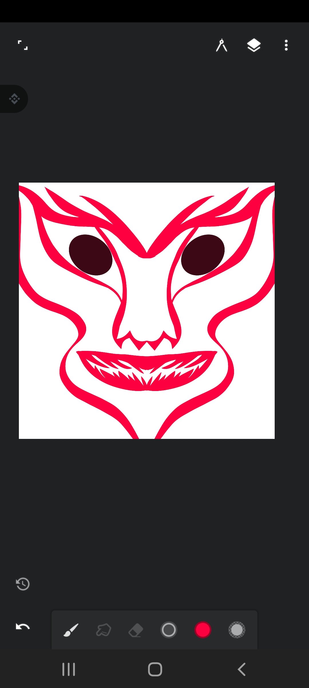 Devil abstract nft -art.