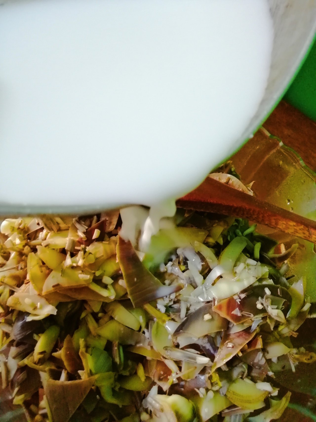 how to cook salad puso ng saging