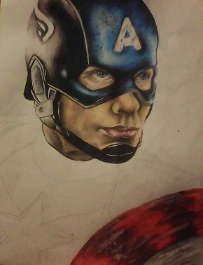 how to color captain america