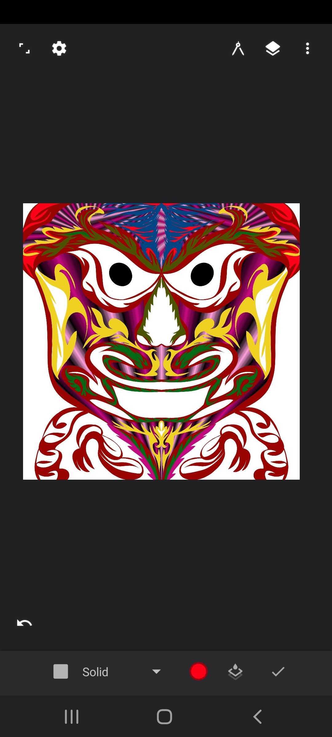 Devil Abstract nft art.