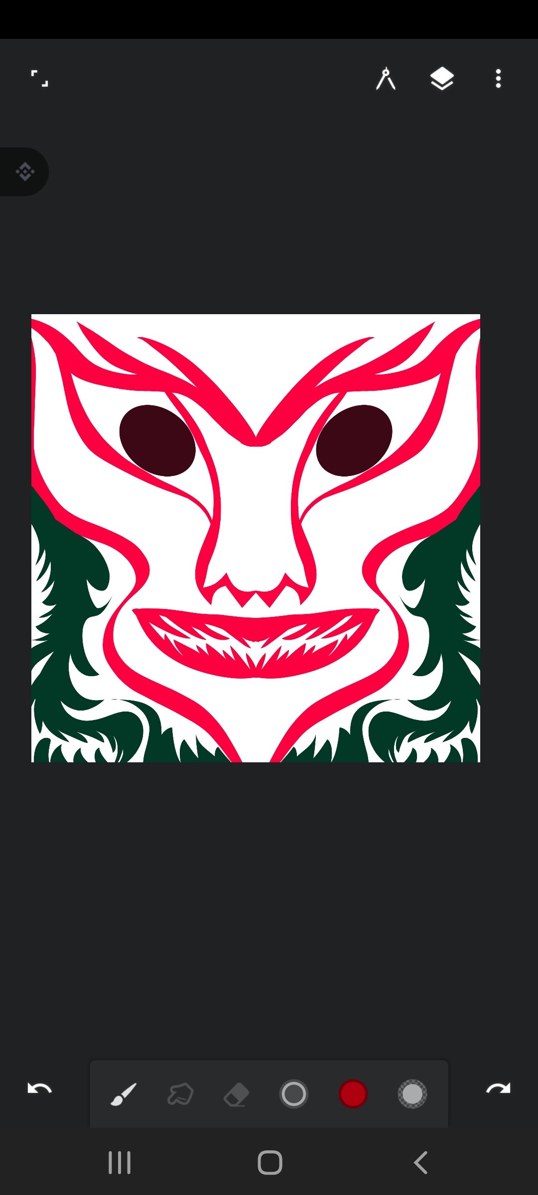 Devil abstract nft -art.