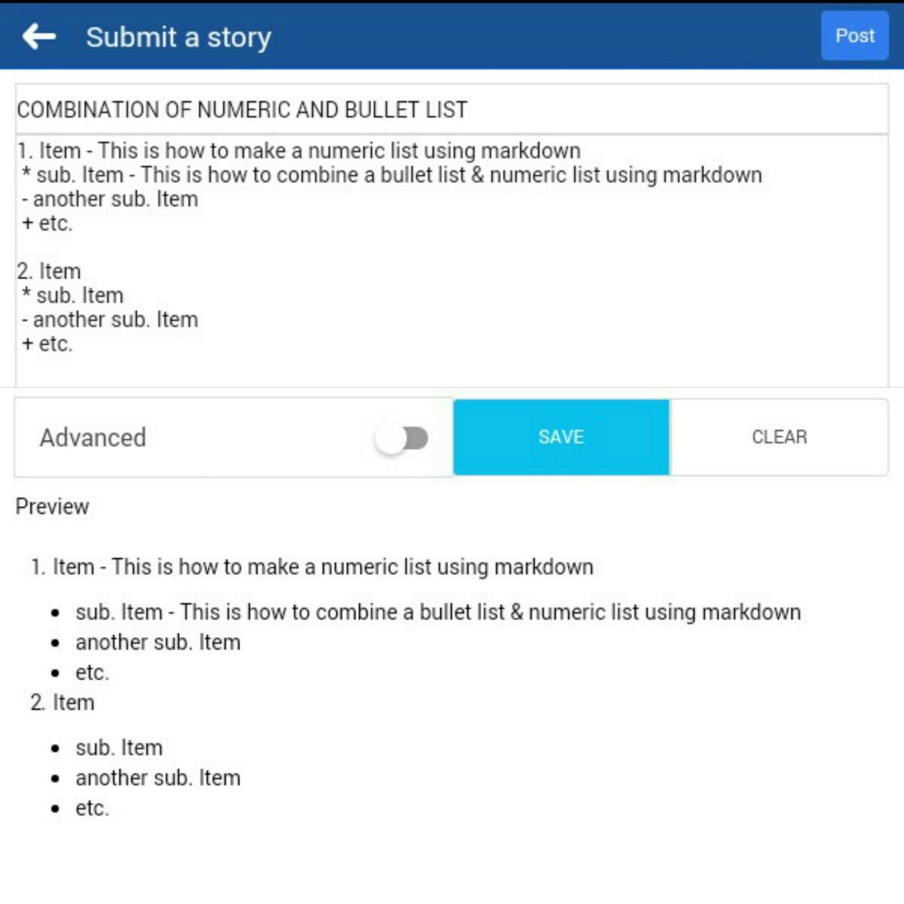 [TUTORIAL]_How to make a numbering & bullet list using markdown for ...