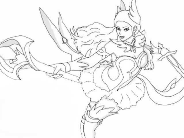 odette swan.princess coloring page