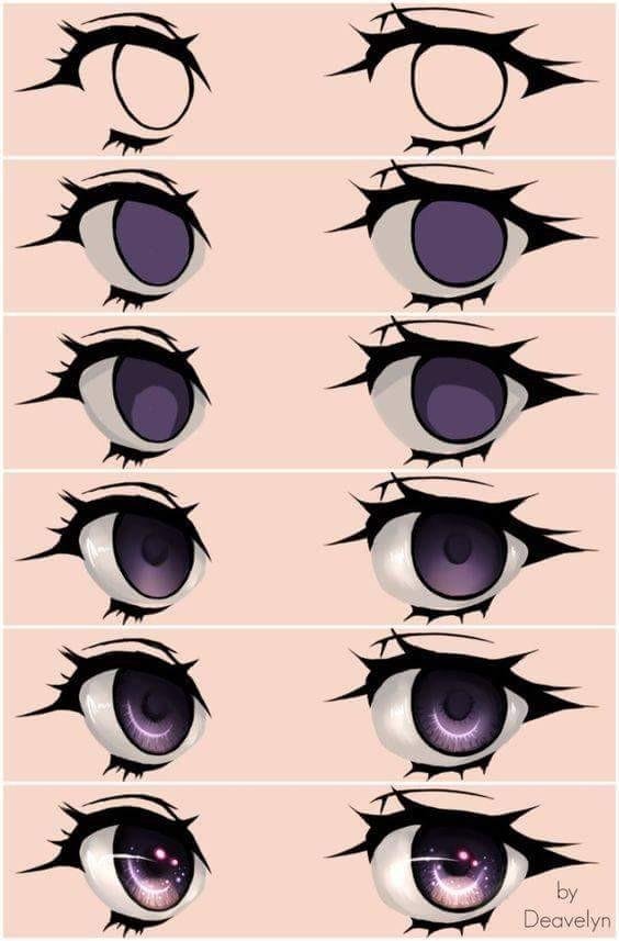 how to draw kpop eyes