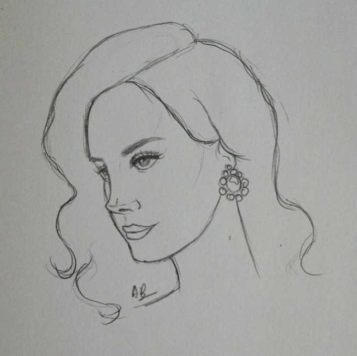 how to draw a queen face