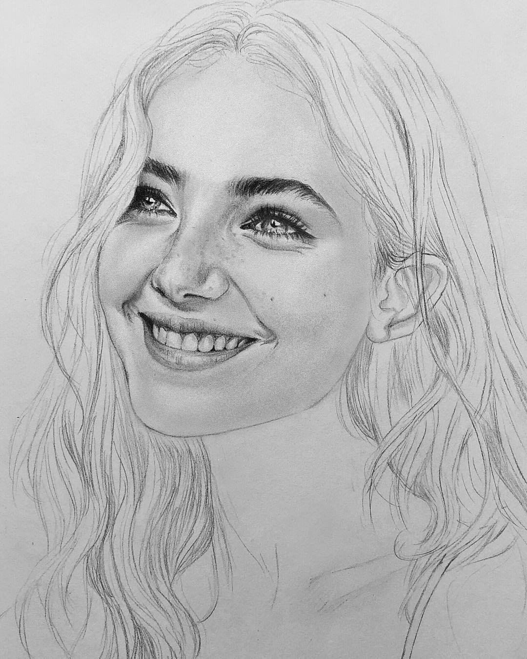 how to draw a girl smiling