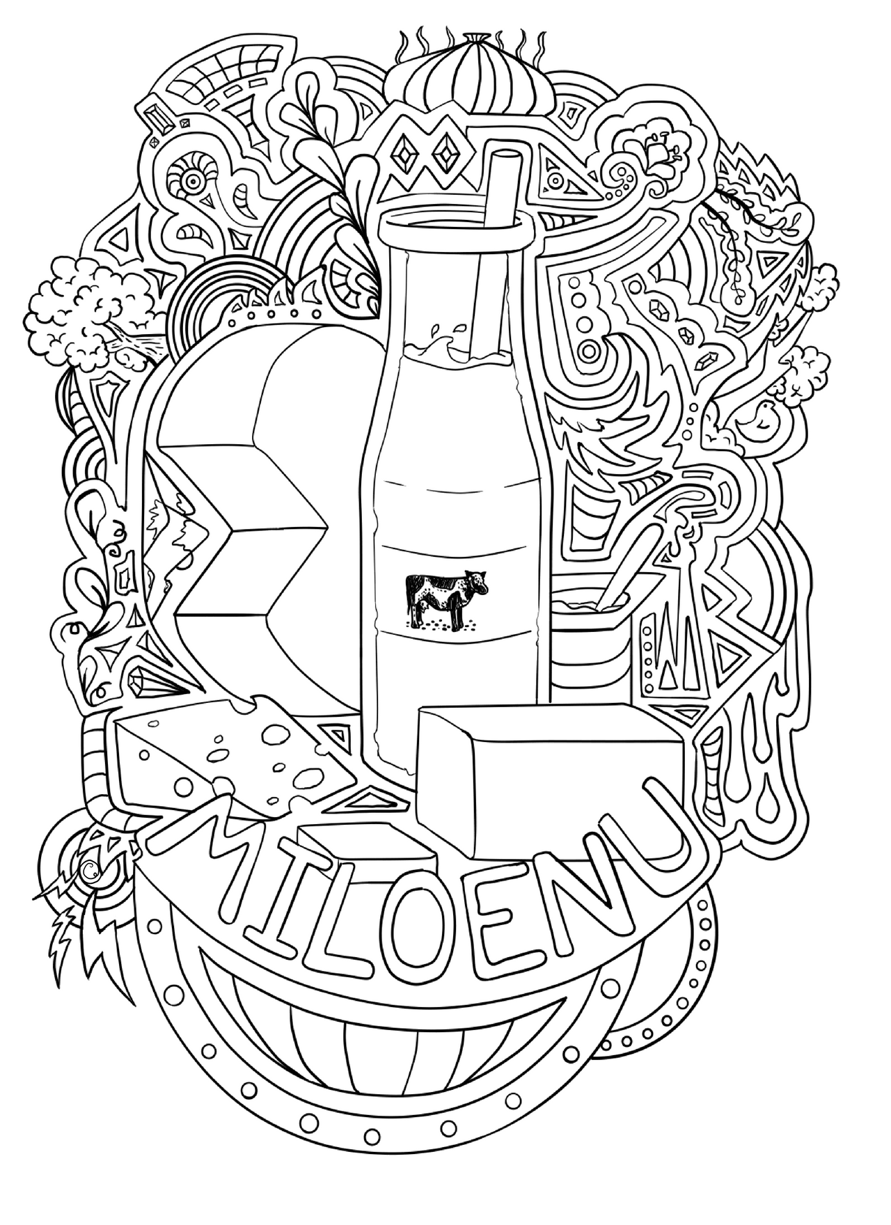 grains coloring pages