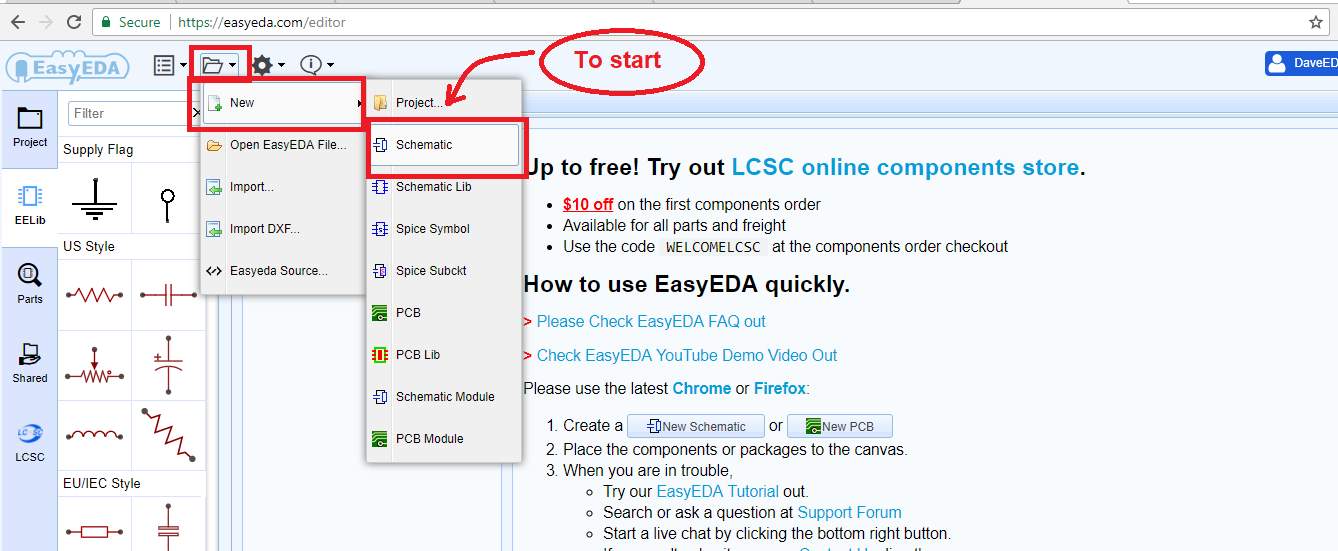 EasyEDA PCB Layout | How to transfer your schematic diagram to PCB ...