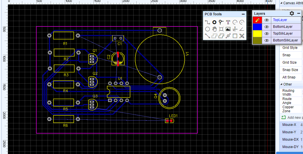 EasyEDA PCB Layout | How to transfer your schematic diagram to PCB ...