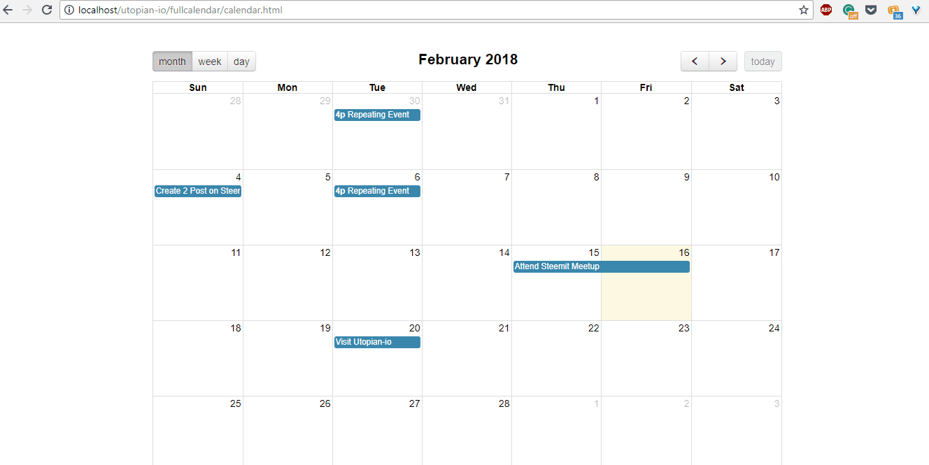 How to create a drag and drop event calendar using FullCalender.JS — Steemit