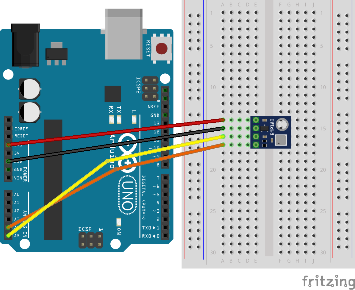 BMP180 Barometric Pressure Sensor Arduino Library Setup and Functions ...