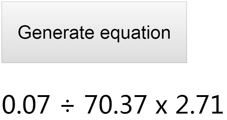 JavaScript automatically generate equation for kids — Steemit