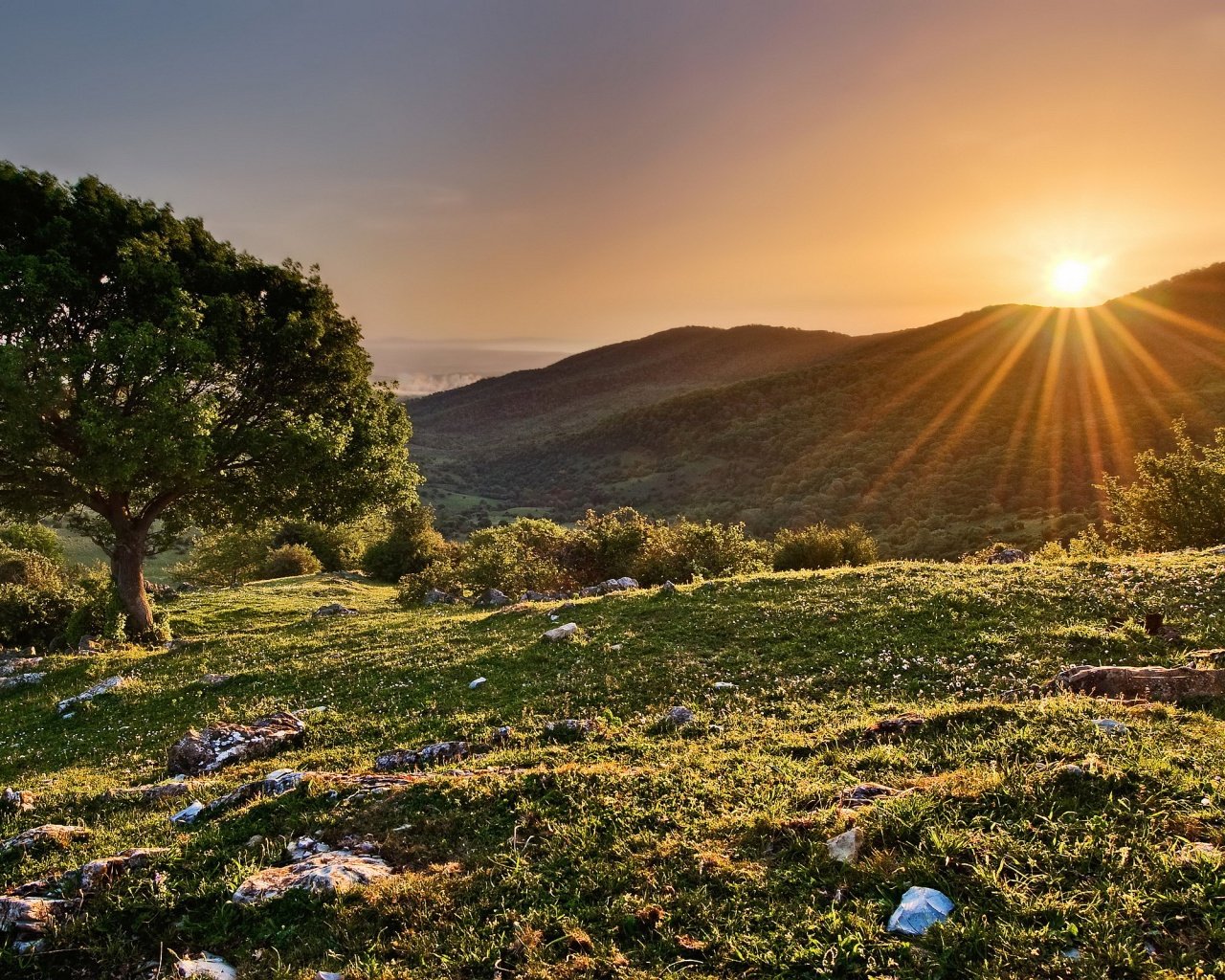 Beautiful Mountain Sunset Wallpapers