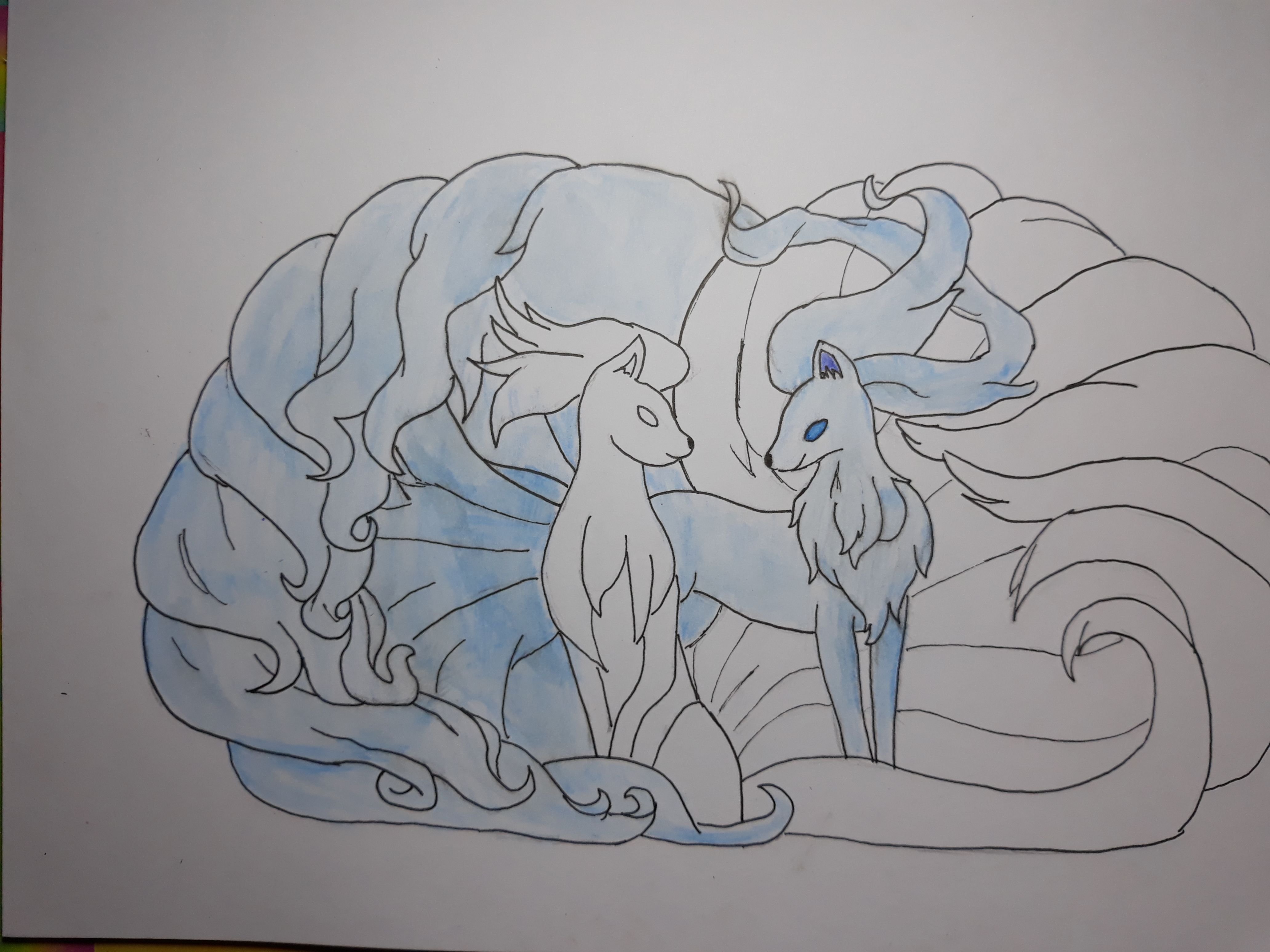 alolan ninetales coloring pages