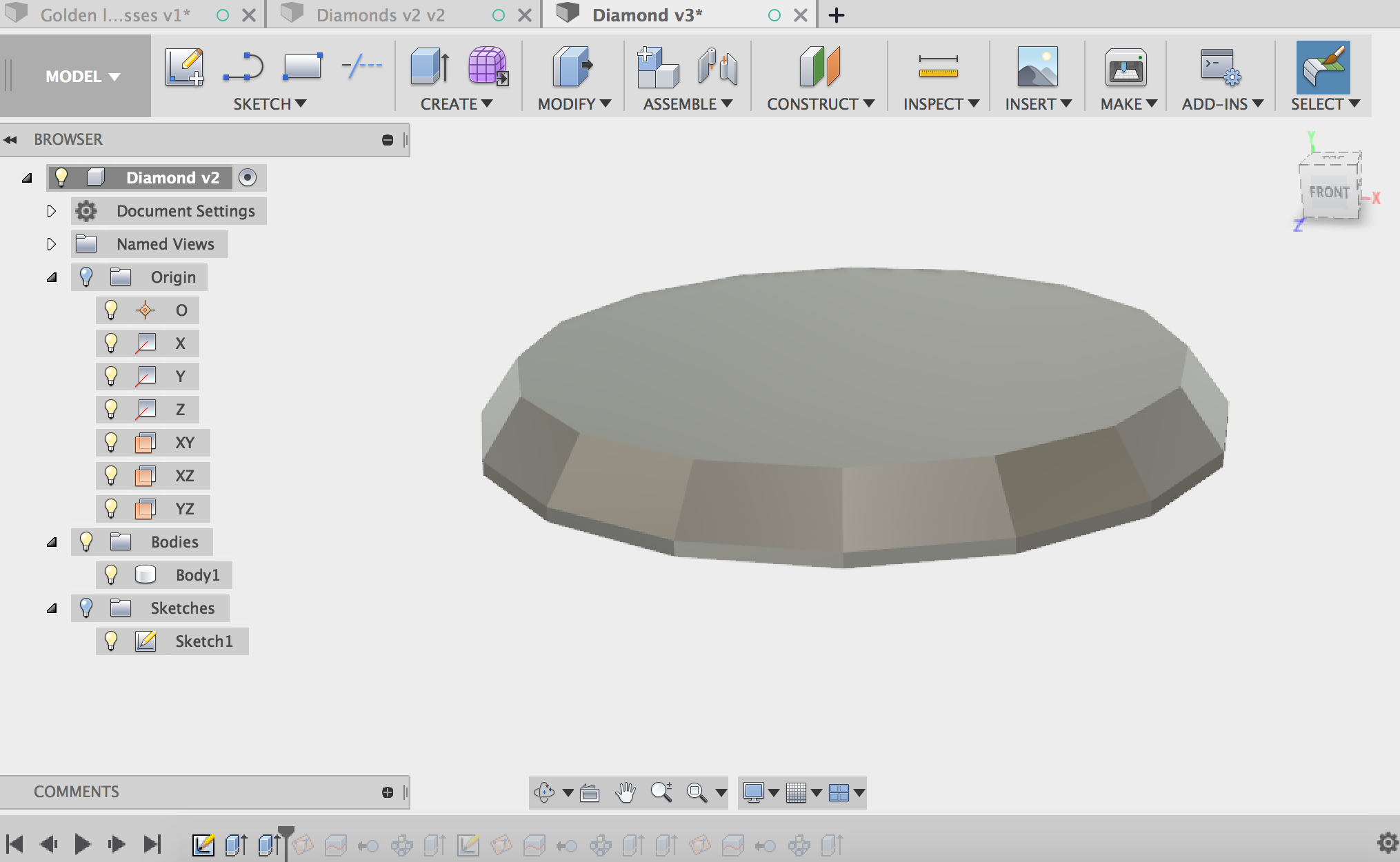 how to draw a diamond on solidworks