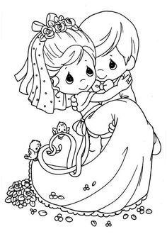 wedding coloring pages for kids printable free