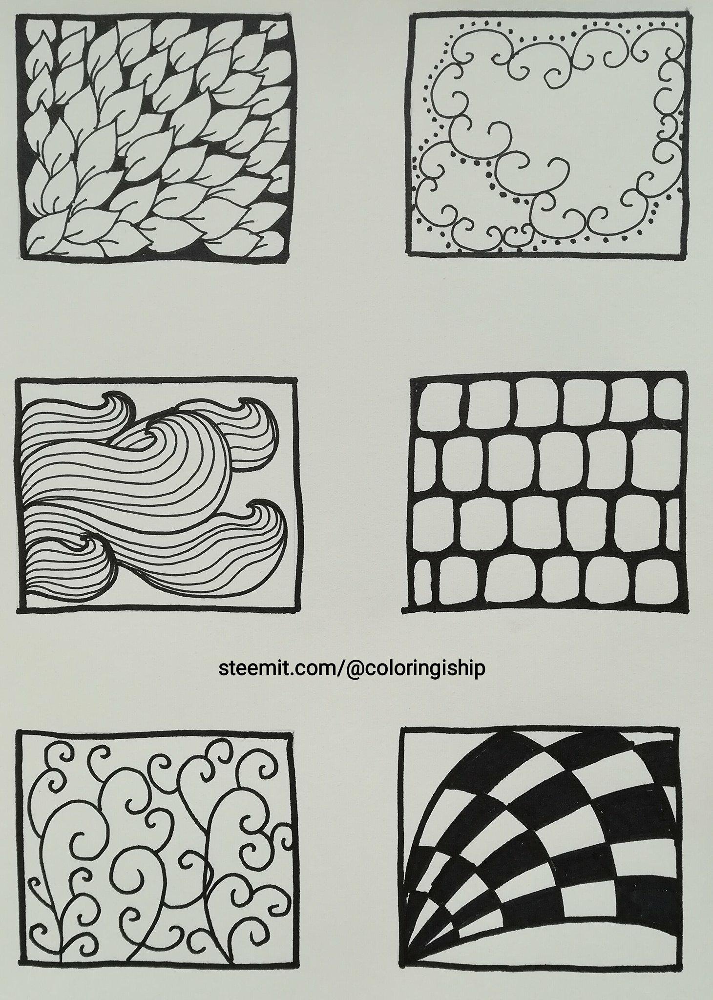 Doodle Tutorial For Complete Beginners | Sample Doodle Patterns and ...