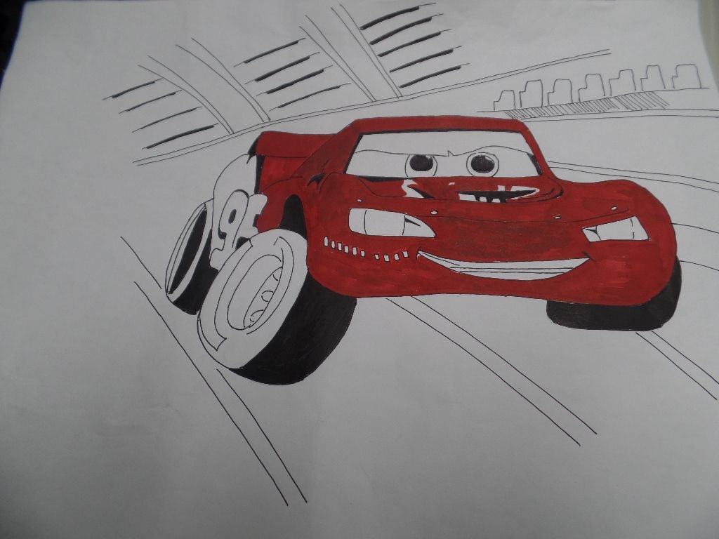 how to draw dragon lightning mcqueen