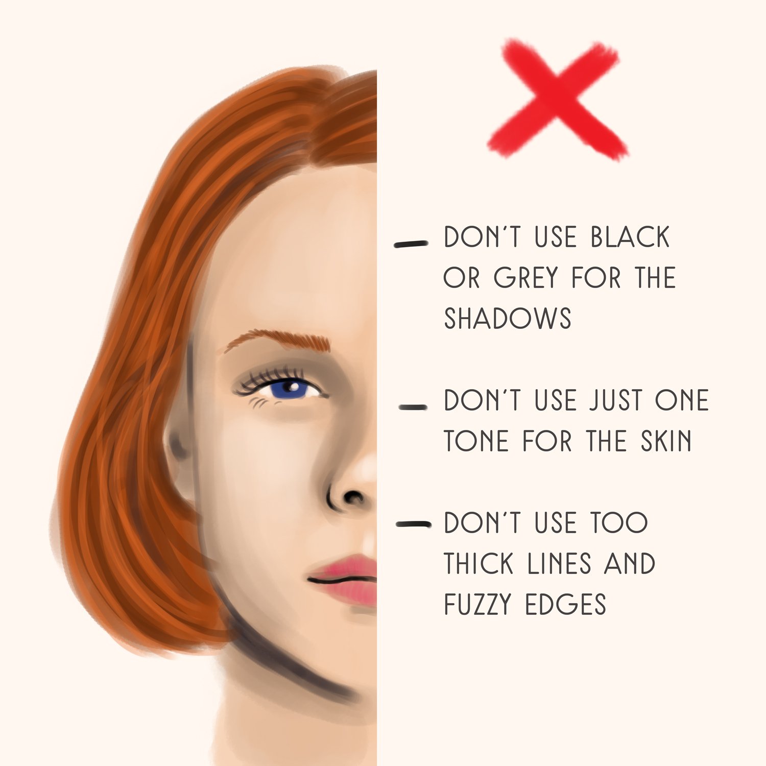 how to color a face