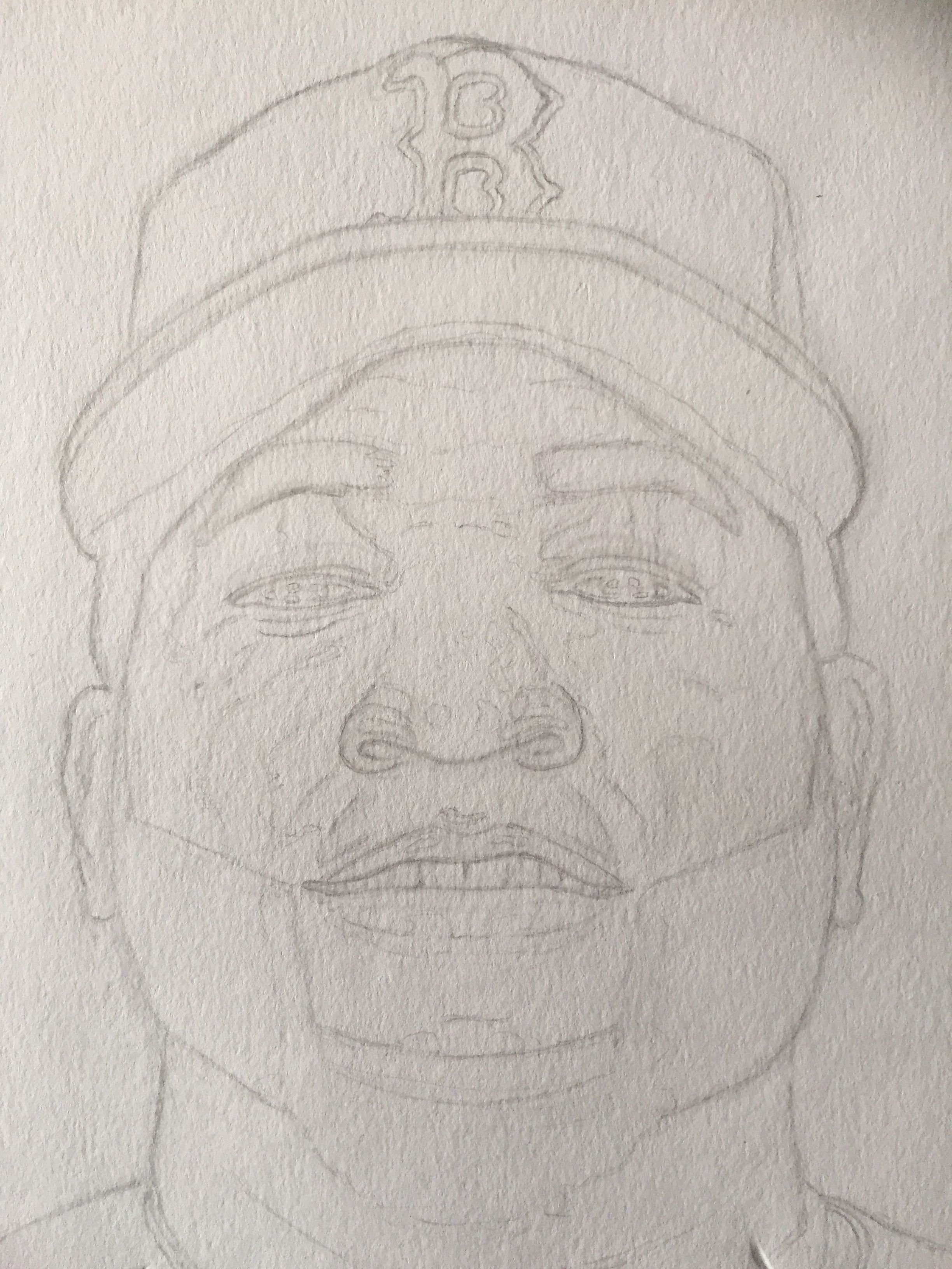 david ortiz coloring page