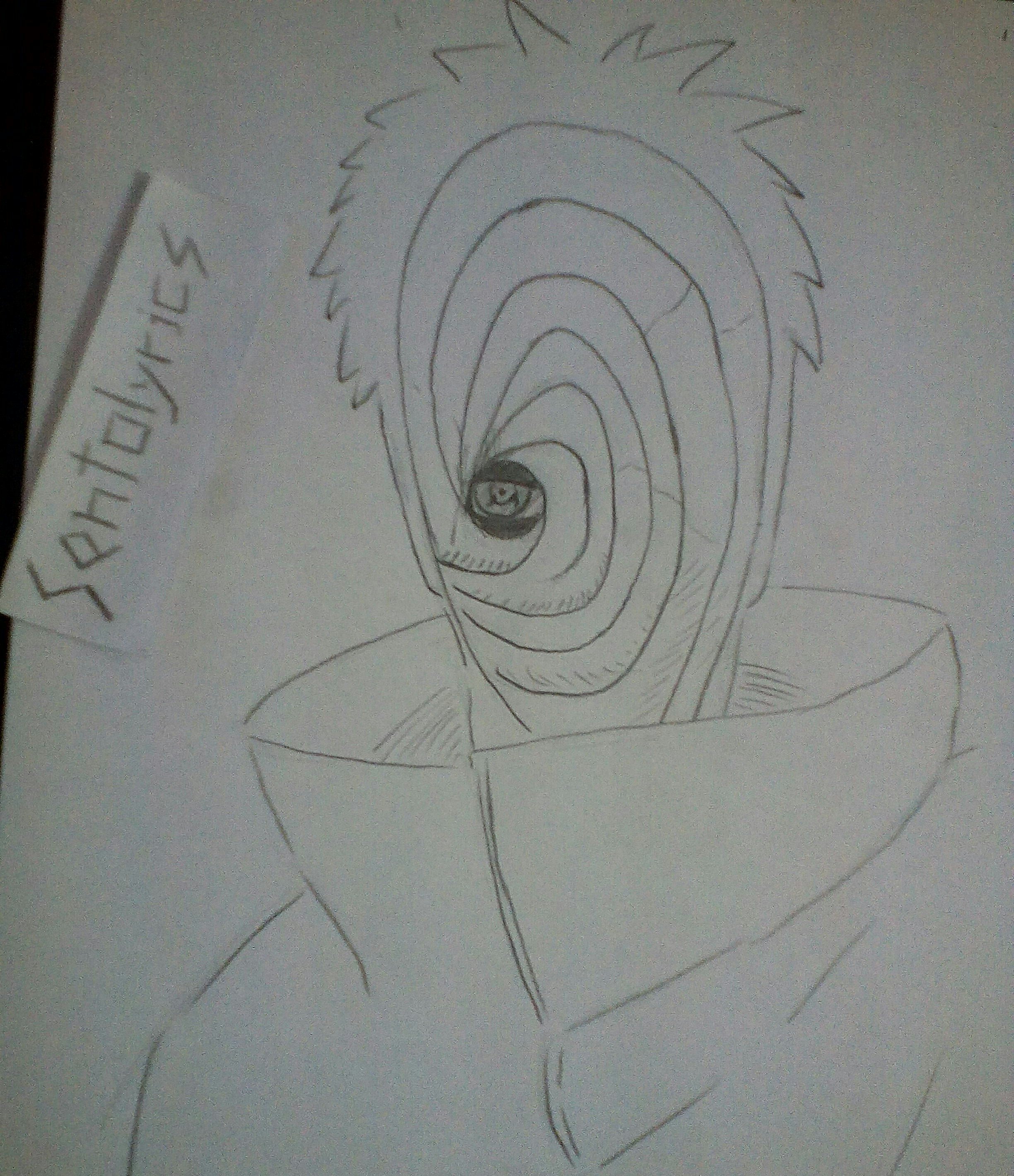how to draw tobi naruto
