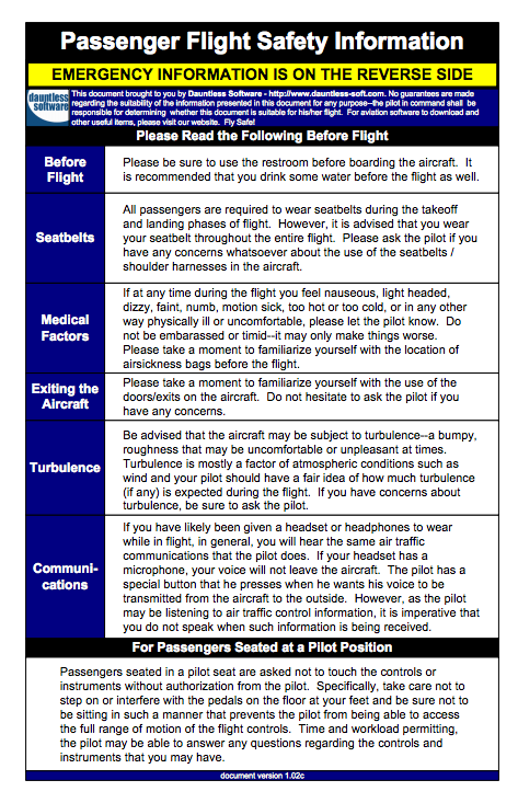 Flight Brief Checklist — Steemit