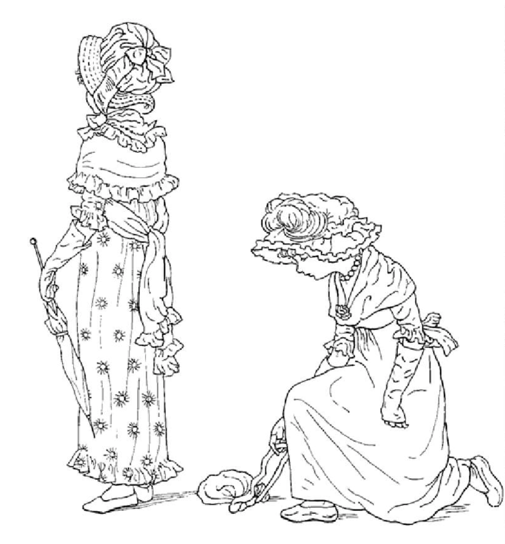 regency coloring page