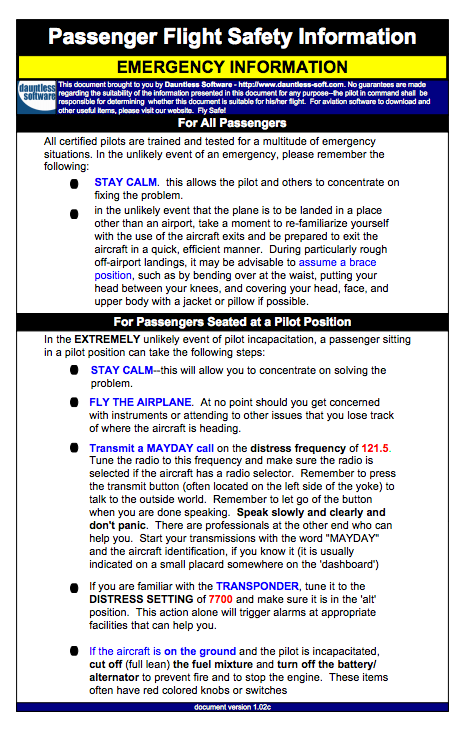 Flight Brief Checklist — Steemit
