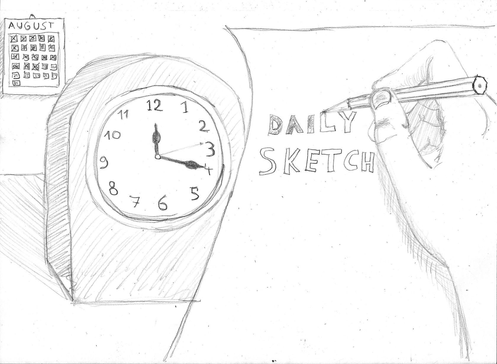 how to draw yesterday