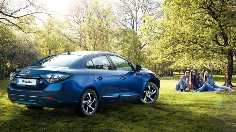 Electric car Renault Samsung SM3 ZE increased battery capacity from 22 to 36 kWh without weight ...