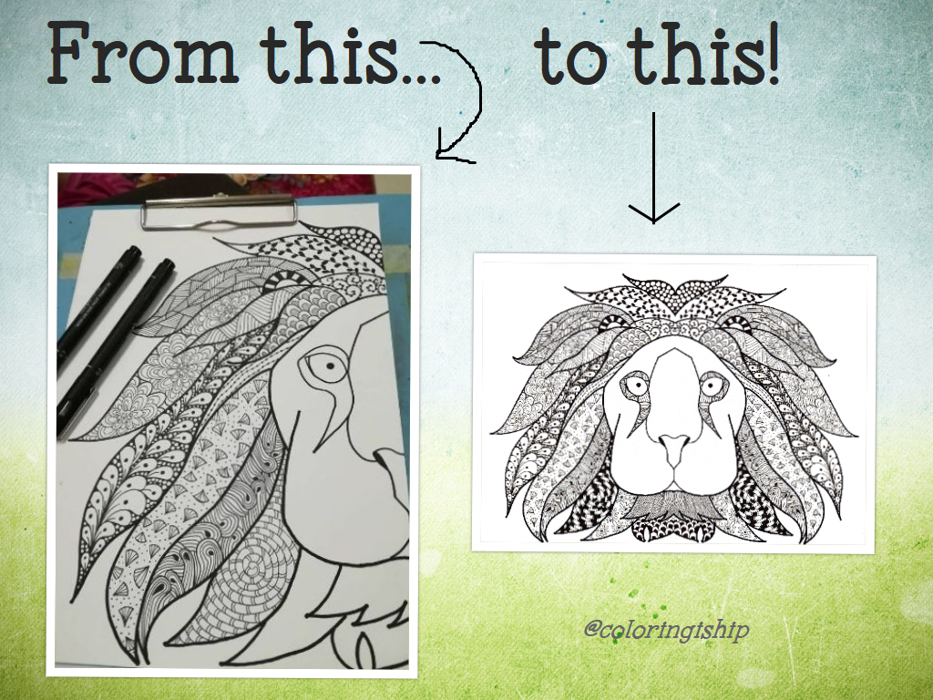 clean up a scanned drawing with gimp