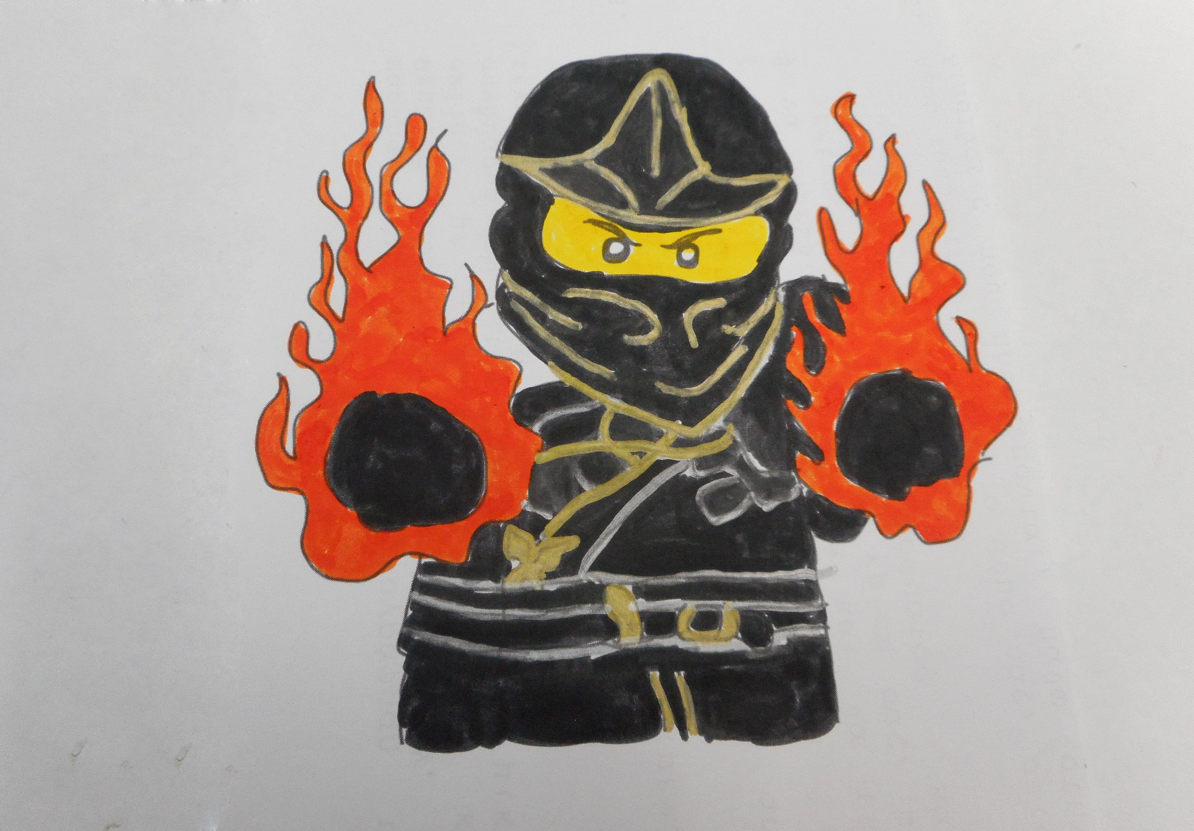 coloring pages ninjago kai