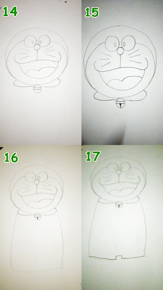 how to draw cartoon characters doraemon