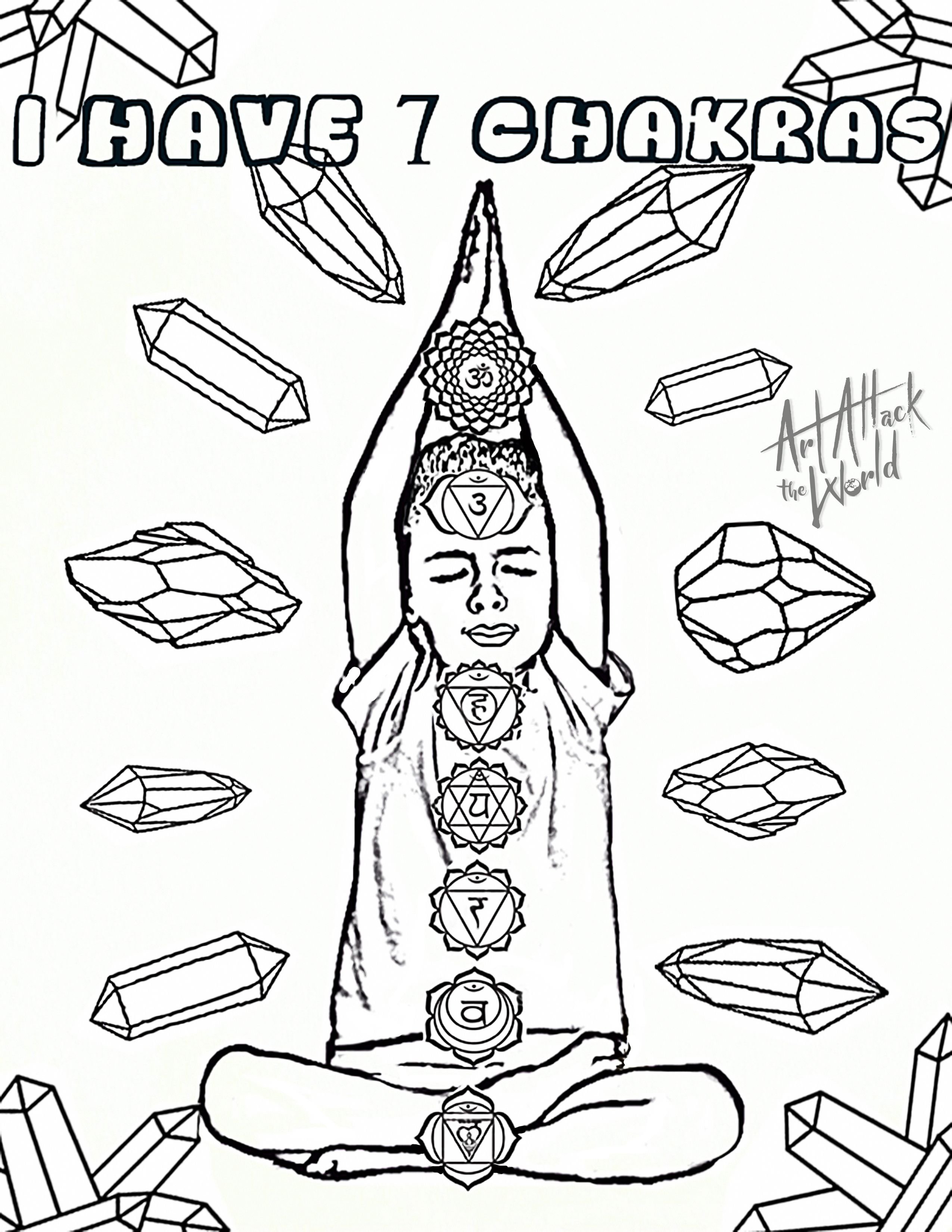 chakra coloring pages for kids