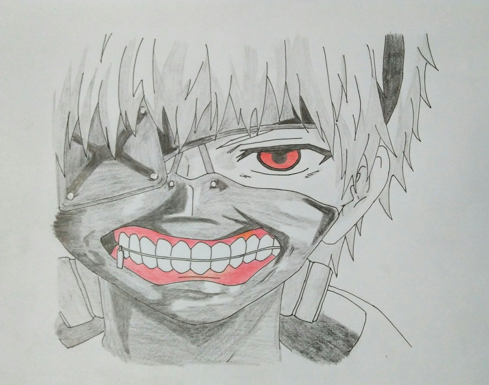 how to draw ken kaneki from tokyo ghoul   step by step tutorial