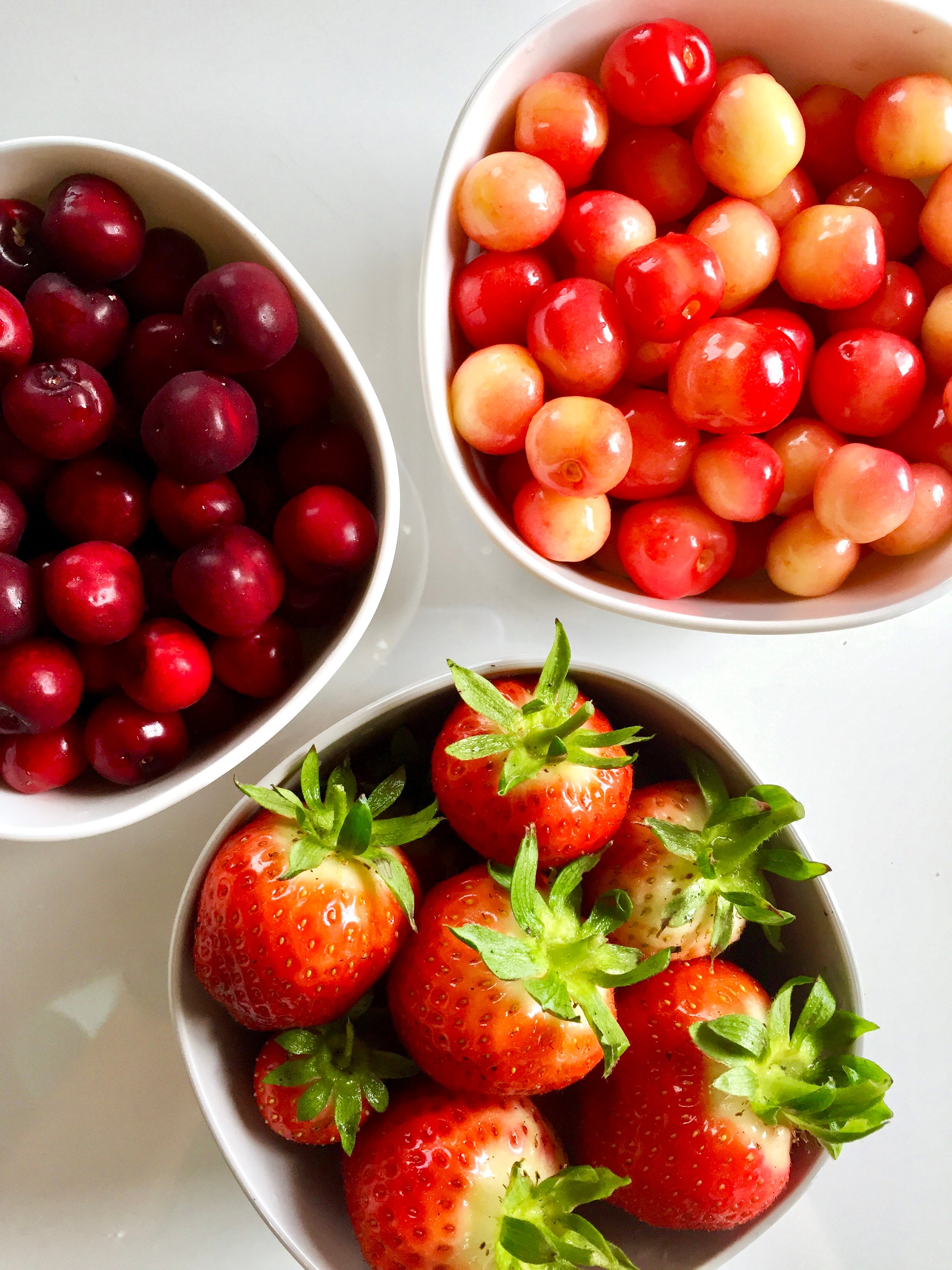 HOMEGROWN CHERRIES AND STRAWBERRIES + FRESHLY PICKED BLUEBERRIES AND ...