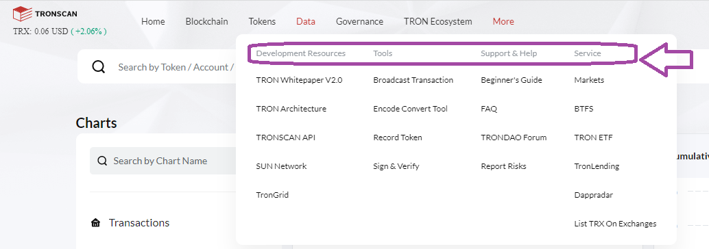 Basics of Tron (Part 21) : The Interface of TronScan