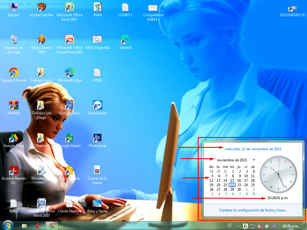 Actualización de hora y fecha en la Pc | Paso a paso