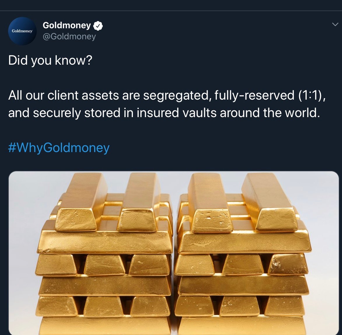 Buy Gold with Goldmoney