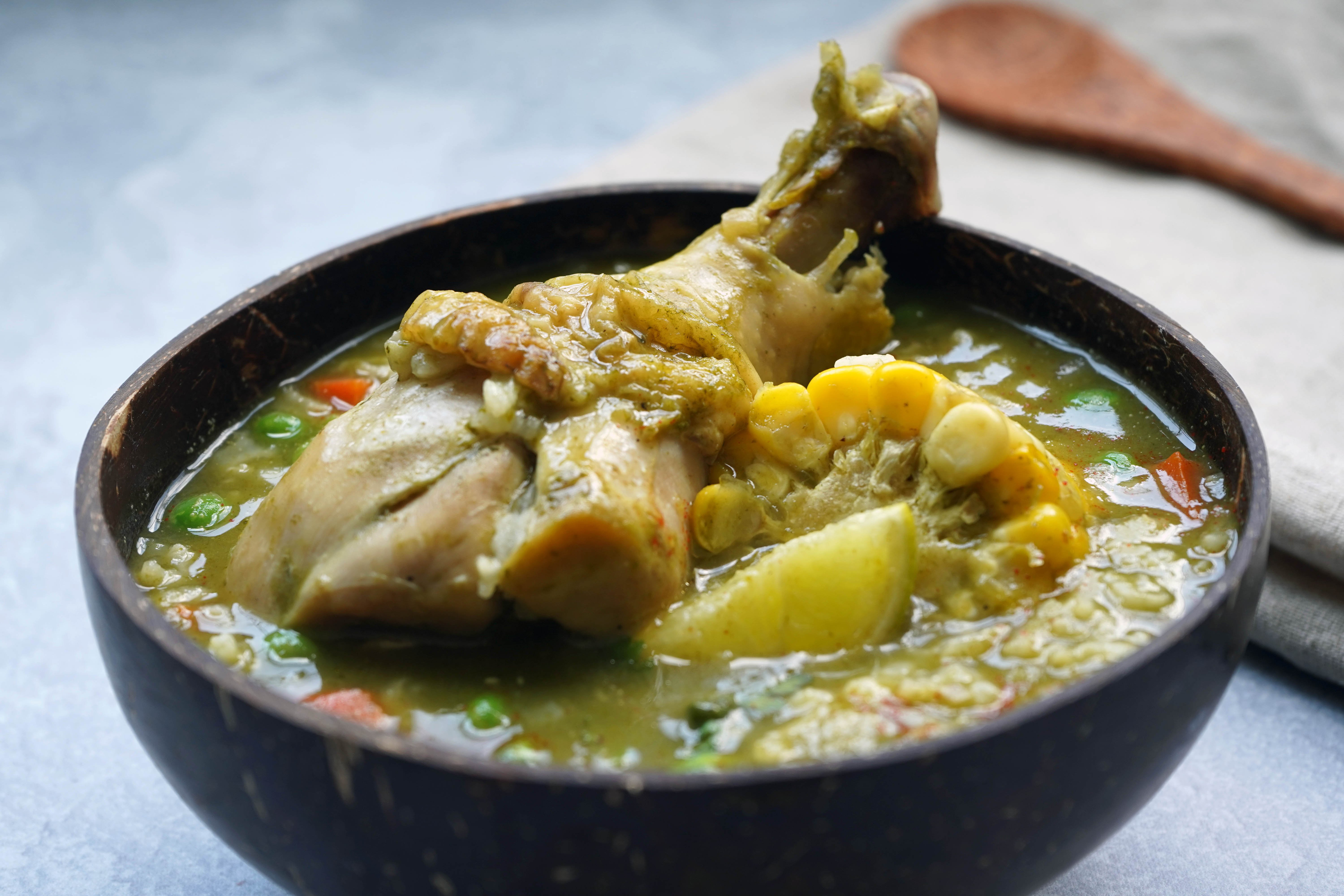 "Aguadito de Pollo" - Chicken Cilantro Soup | Peruvian Recipe