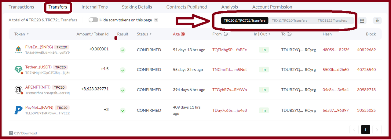 Basics of Tron (Part 22) : Information from TRON Addresses on TRONS...